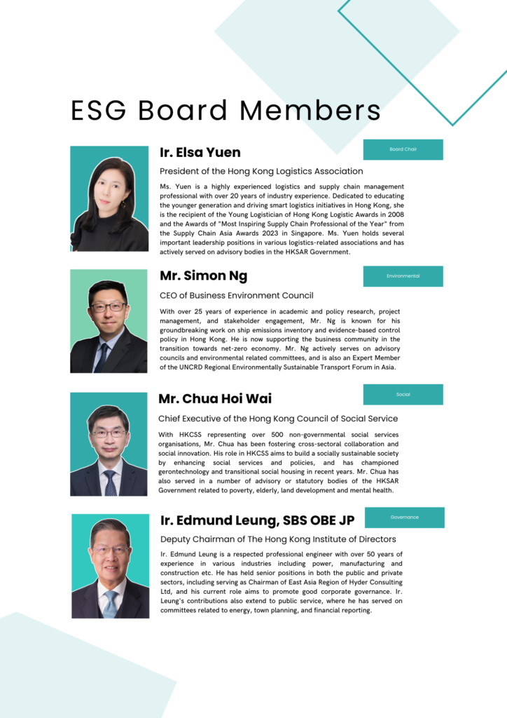 ESG Board Members | Hong Kong Logistics Association